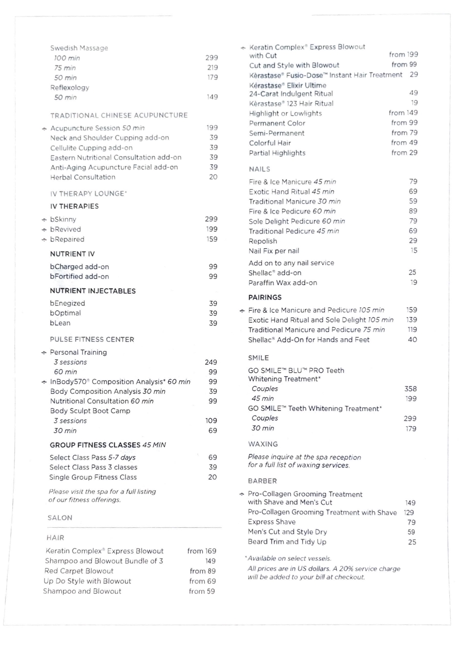 Norwegian Cruise Line Spa Price And Gym Cost! – Cruise Ship Mania