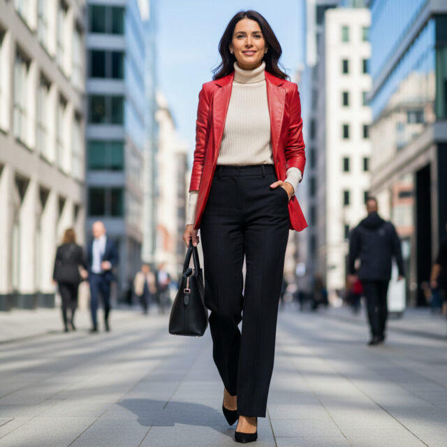 15 Red Leather Jacket Outfit Ideas to Spark Bold, Confident Style ...
