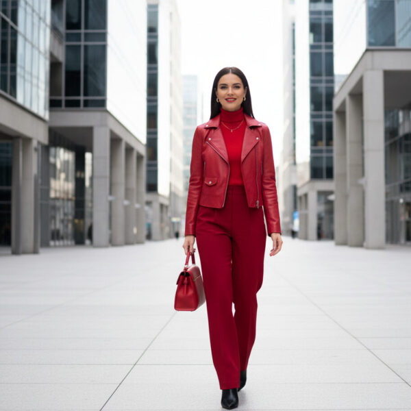 15 Red Leather Jacket Outfit Ideas to Spark Bold, Confident Style ...