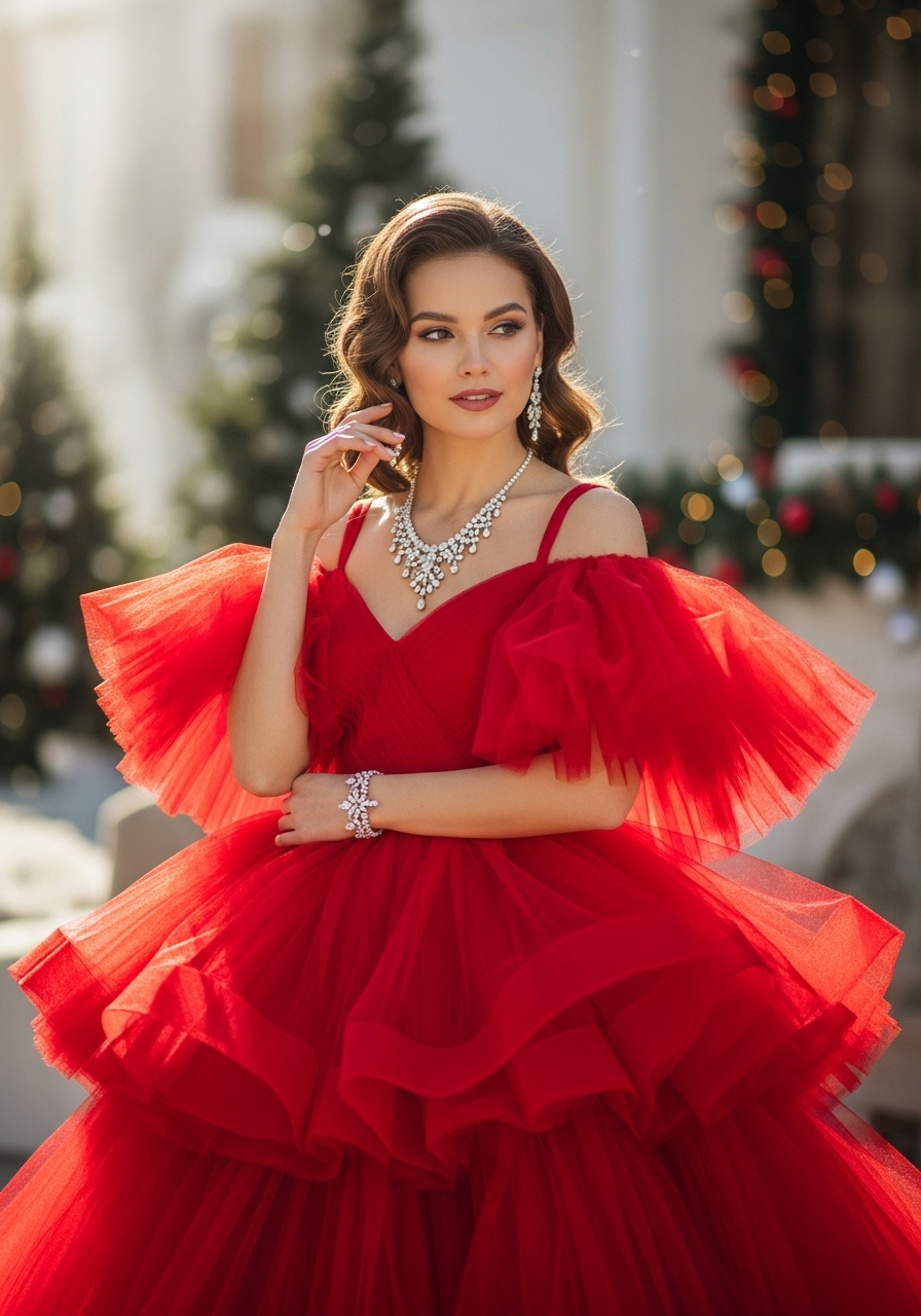 15 Stylish Red Christmas Dress – Cruise Ship Mania